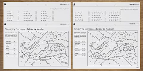 Expanding Expressions: Colour by Number