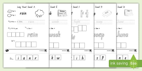 Long Vowel Sounds Phonics Pack