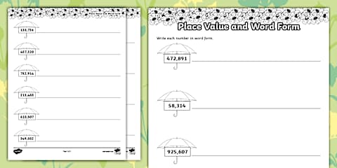 Fourth Grade Place Value Skills Assessment