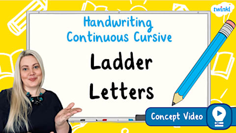 The Letter 'l' | Continuous Cursive Handwriting Concept Video