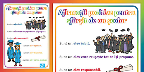 Sfârșit de an școlar – Pachet cu resurse