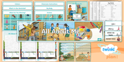 French: All About Me: Colours Year 3 Lesson Pack 4