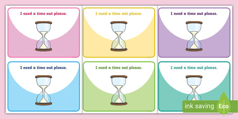 Time-Out Cards | Break Passes | Twinkl Behaviour Management