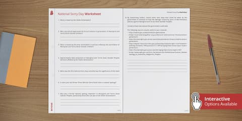 National Sorry Day (26th May) Resource Pack