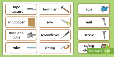 Hardware Store Bingo