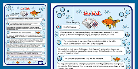 How to Play a Game Instructions Writing Frame