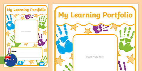 Editable Learning Portfolio Front Cover
