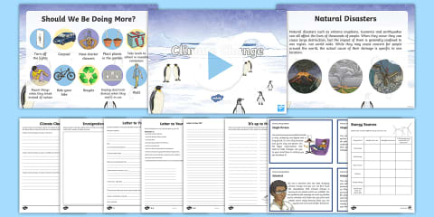 Climate Change Reading Comprehension Pack