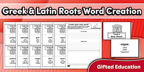 Seventh Grade Greek and Latin Roots Lesson Pack