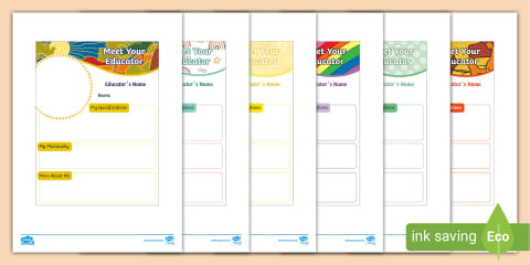 Meet the Teacher Template (Editable)
