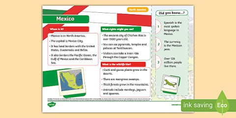 KS2 Mexico Research Activity