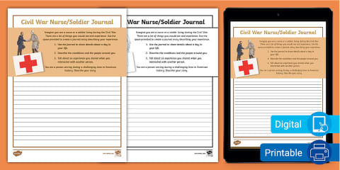 North vs. South Civil War Advantages Sorting Worksheet for 6th-8th Grade