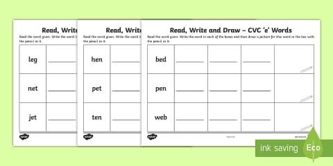 Four in a Row CVC 'i' Words Game