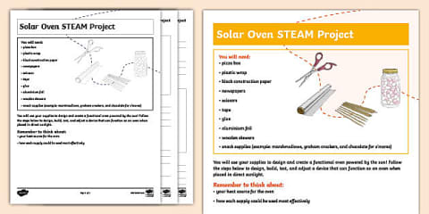 How to Make a Solar Oven STEM Activity