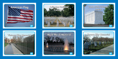 Early Childhood Memorial Day Words and Pictures PowerPoint & Google Slides