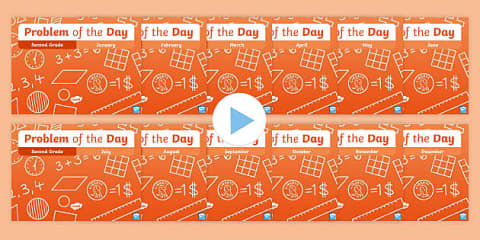 Second Grade Math Problem of the Day - March PowerPoint