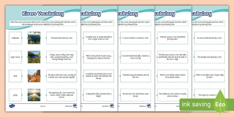 Diagram of a River Activity Pack