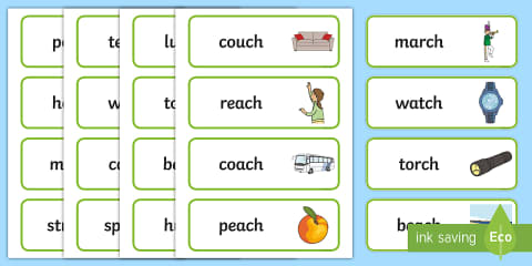 'Ch' Sounds Word Cards | Words that start with Ch | Ages 5–7
