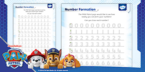 Paw Patrol: Large Lower-Case A-Z Tracing Letters