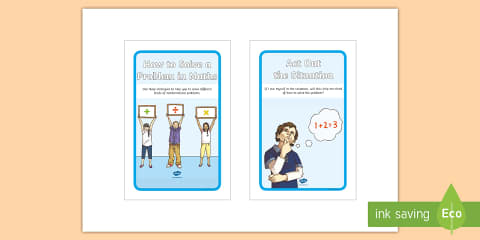Maths Problem Solving Strategies A4 Display Poster