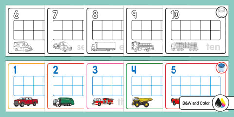 Numbers 1-20 Modeling Dough Mats