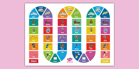 'r' and 'w' Minimal Pair Board Game