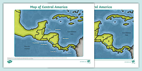 Fifth Grade Central America Map Reading Worksheet