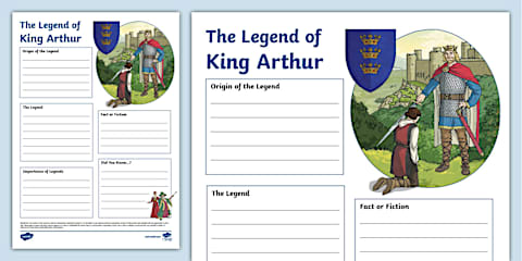 King Arthur Blank Story Sequencing Cards