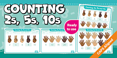 Foundation Phase Maths - The Big Five - Colour the Amount Worksheet ...