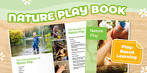 Sticks and Bark: Nature Play Tray