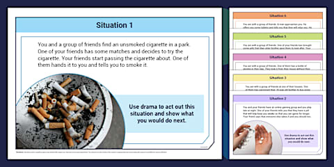 Alcohol and Drugs Role Play Scenario Activity
