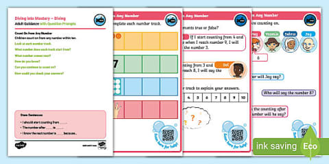 Count On from Any Number Maths Activity Sheets