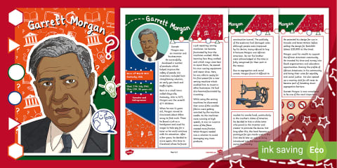 LKS2 Garrett Morgan Reading Comprehension Activity