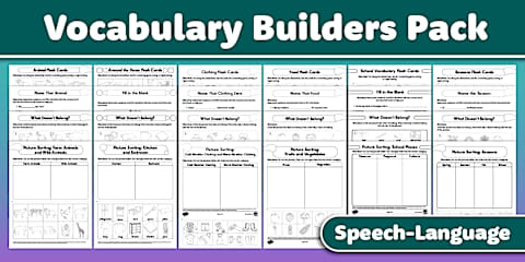 Full or Empty Quantitative Concepts Worksheet for SLP