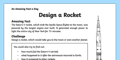 Parts of a Rocket Diagram Activity Pack