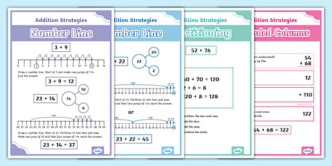 Addition Strategies Anchor Chart F-2