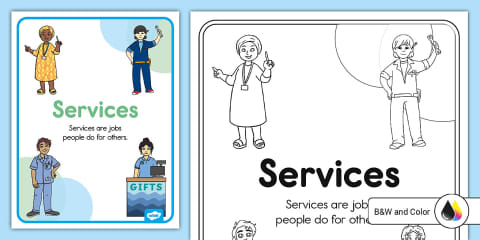 Goods, Services, Producers, and Consumers Poster