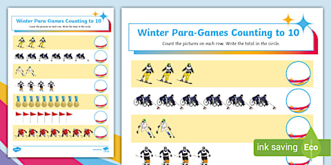 Interactive PDF: Winter Counting to 10 Activity