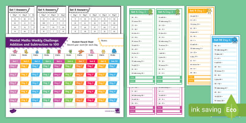 Daily Mental Maths Booklet