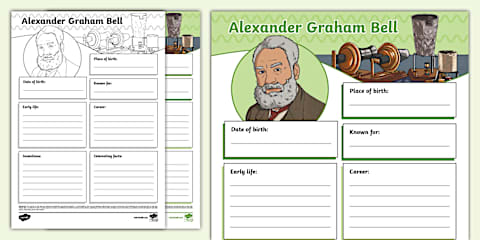 Alexander Graham Bell Fact File Template