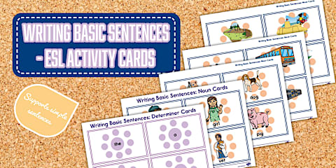 Randomize and Write Sentences Template
