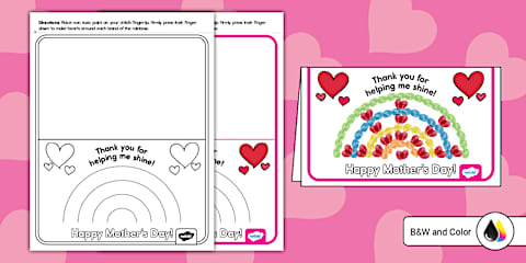 Mom, You're the Sweetest! Mother's Day Ice Cream Fingerprint Craft
