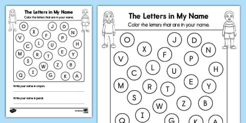 Editable Weekly Name Writing Practice Worksheets