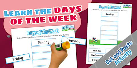 Anton Digs Deep – Indonesian Days of the Week Activity
