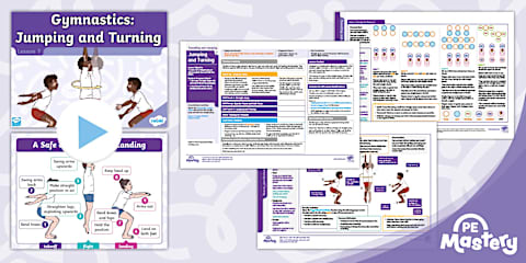 PE Mastery: Year 1 Gymnastics Travelling and Jumping Lesson 4 ...