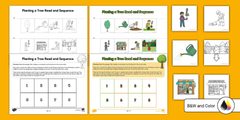 KS1 Planting Trees Reading Comprehension Activity