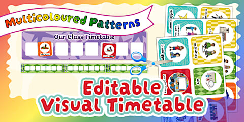 EYFS Summer Vibes Themed Reception Visual Timetable