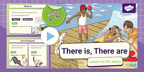 ESL There Is/ There Are PPT [Teens, A1-A2]