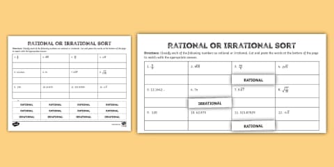Eighth Grade Winter Joke Crack the Code With Identifying Rational and ...