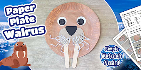 Paper Plate Capybara Craft